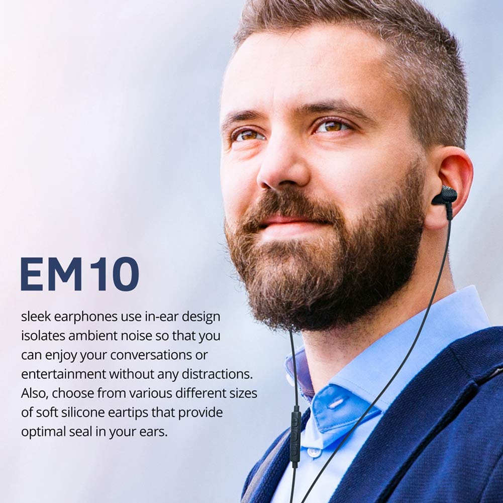 Adorer EM10 Bass In Ear Headphones with Microphone