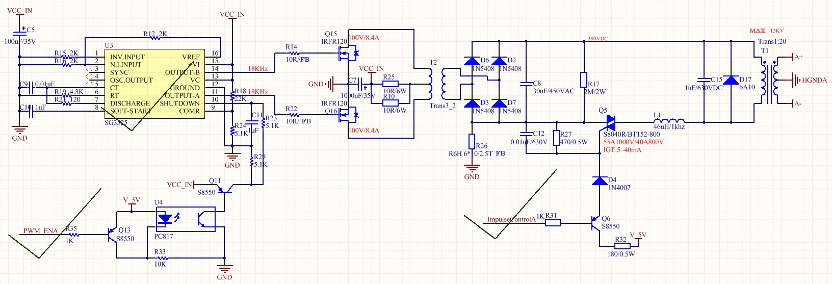 High-Frequency High-Voltage Pulse Power Supply Overview