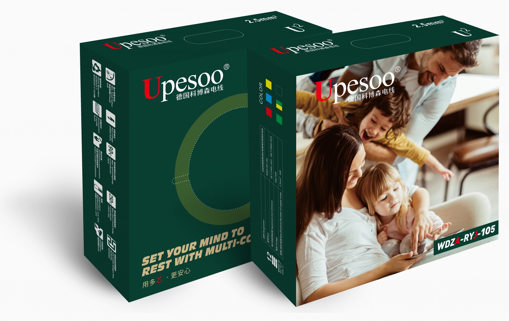 德国科博森电线-U乐家 WDZA-RYJ-105-低烟无卤阻燃电线