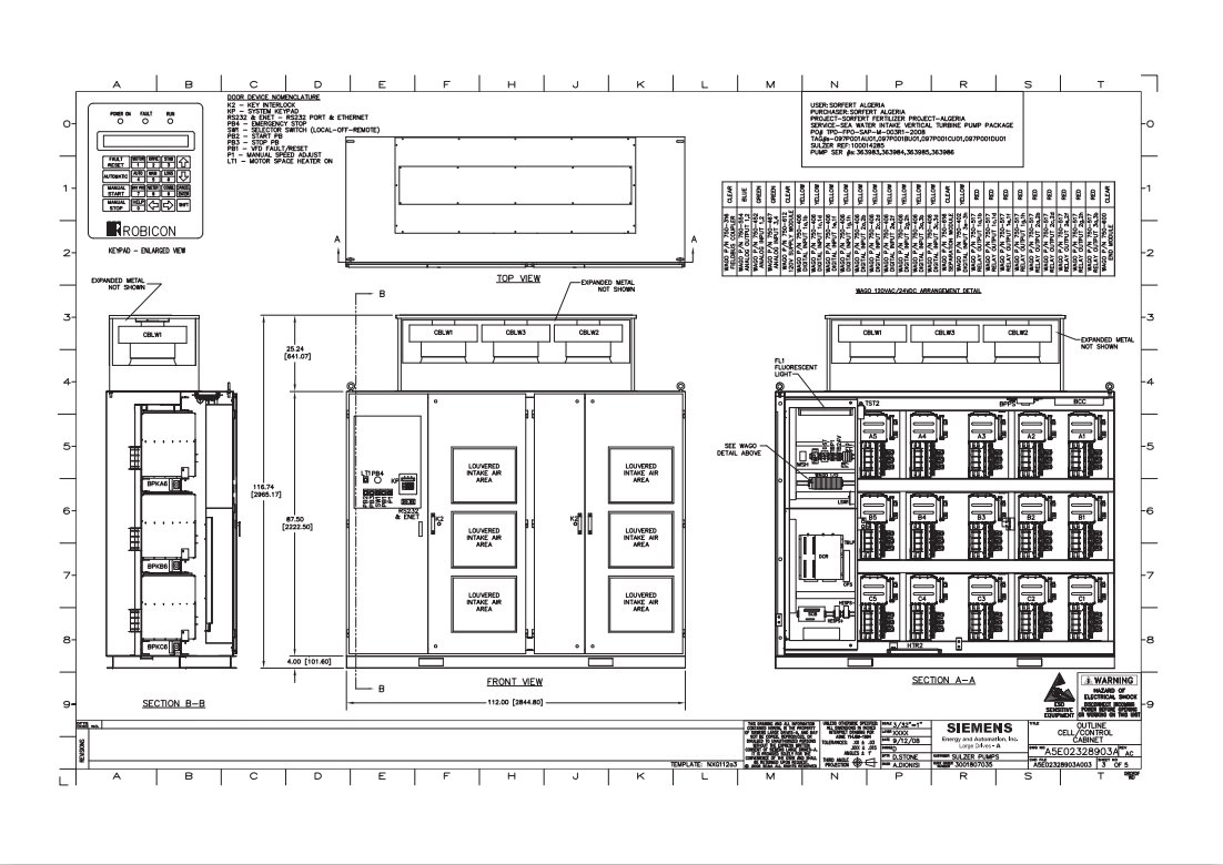 ROBICON Perfect Harmony Medium-Voltage Converter DWG CAG Drawing ...