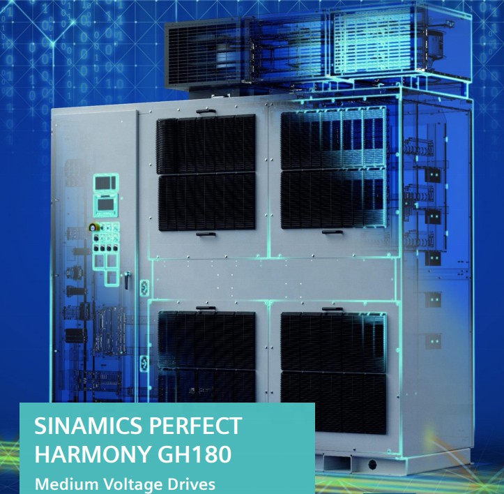 SIEMENS SINAMICS PERFECT HARMONY GH180 MEDIUM VOLTAGE DRIVE (STATIC CONVERTER), 6SR5602-0DE41 ...