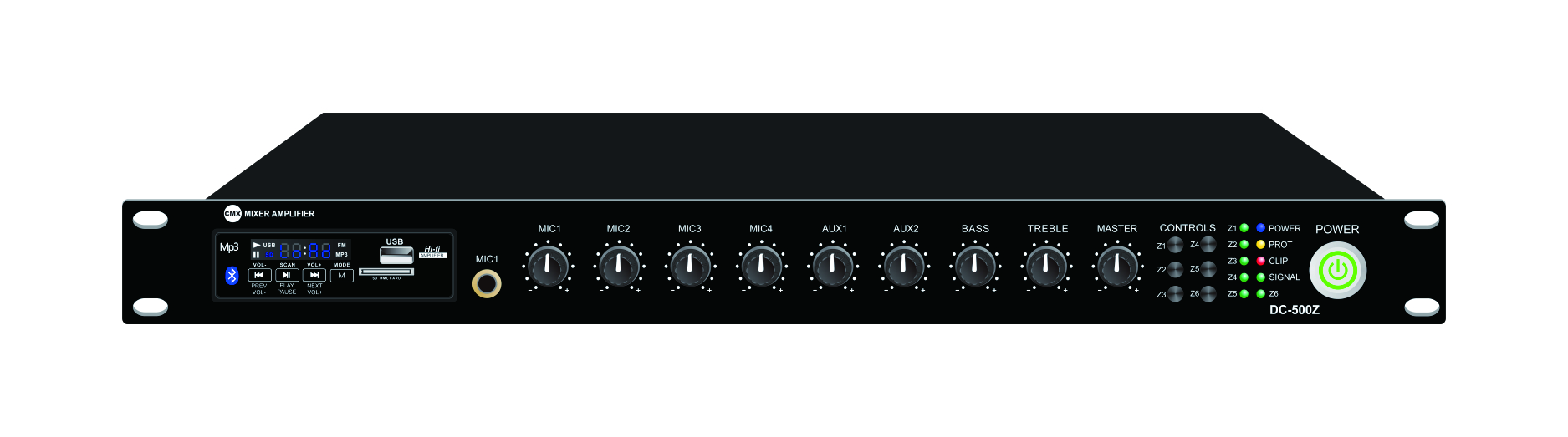 6 Zone Mixer Amplifier with USB/SD/FM/Bluetooth DC-120Z/DC-240Z/DC-350Z/DC-500Z