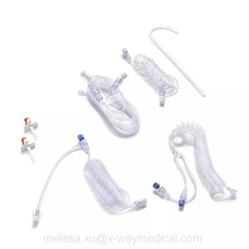 MRI T coiled tube, 250cm MRI low pressure tubing