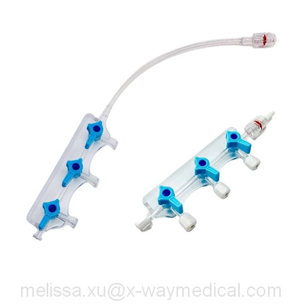 500psi three-port stopcock manifold three way port flow control cock ...