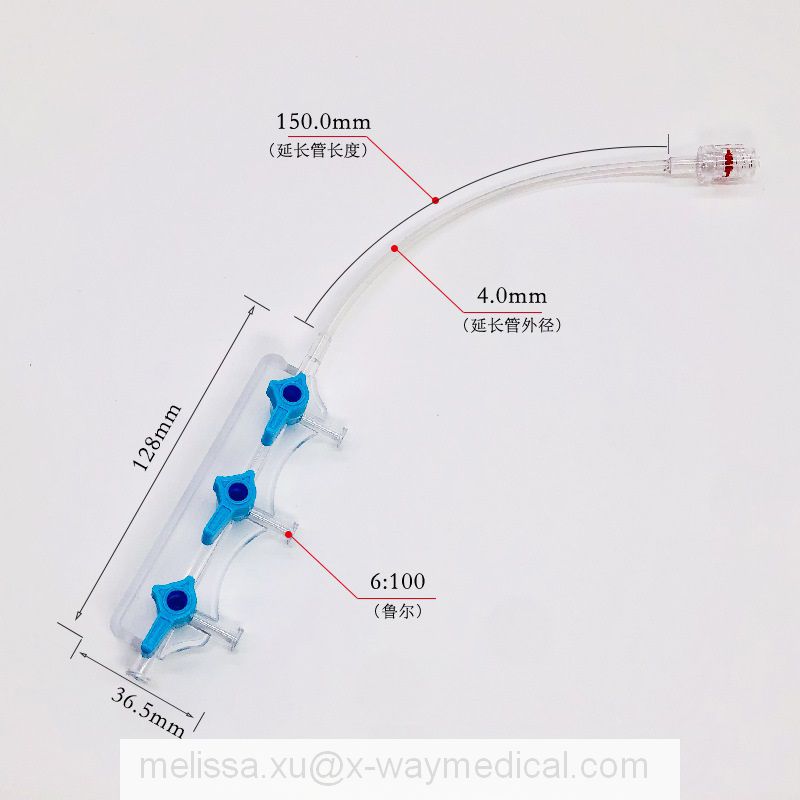 500psi three-port stopcock manifold three way port flow control cock ...