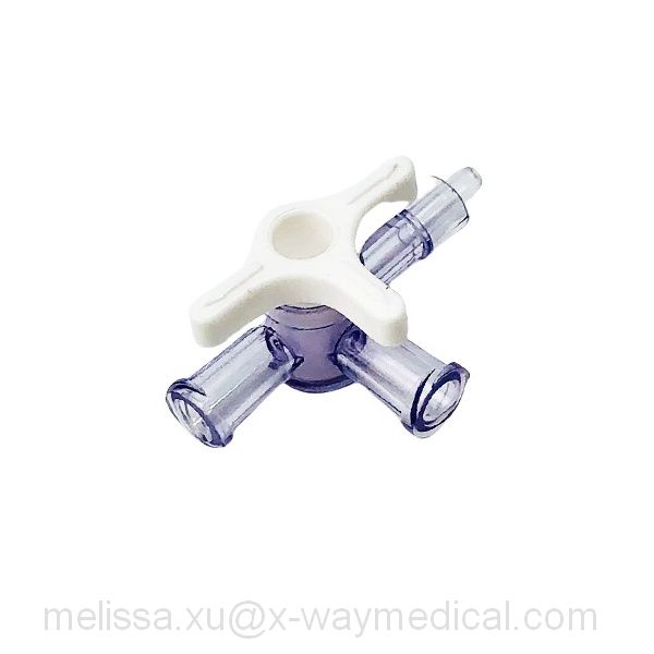 3-way stopcock 2 female luer lock adapter to OD 4.0mm ID 3.0mm tubing ...