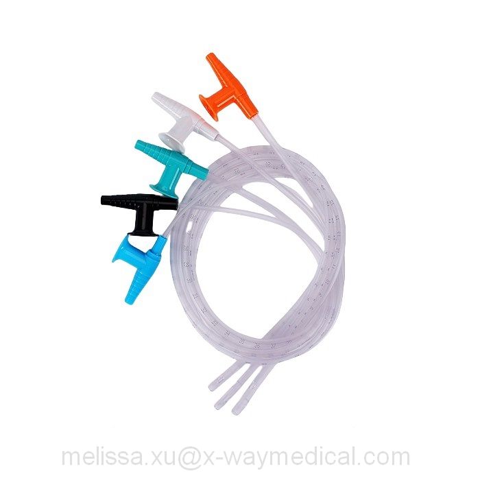 Open and closed endotracheal respiratory tract Suction catheter ...