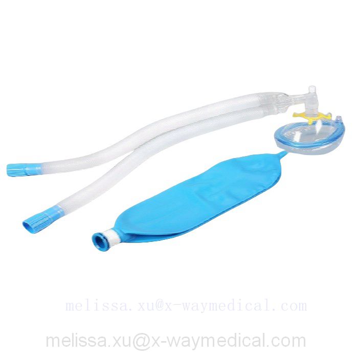 Single-use respiration loop, anesthetic oxygen gas delivery bag kit for ...