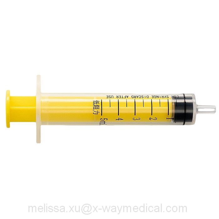 Medical disposable yellow 5ml 7ml 10ml luer lock slip loss resistance ...
