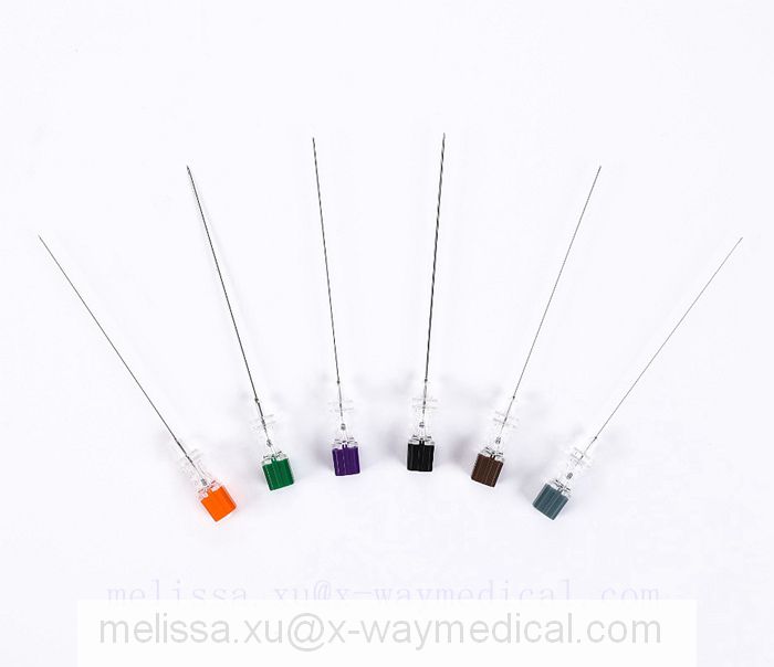 Anaesthesia Spinal needle tip with pencil point and 20G introducer ...