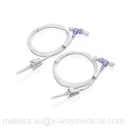 15cm extension tubing with two check valves connector, Straight ...