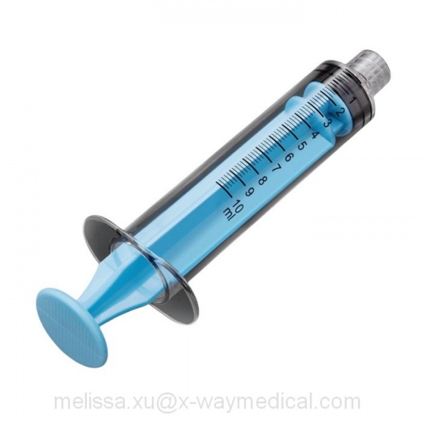 Polycarbonate contrast saline injection colored syringes, male luer ...