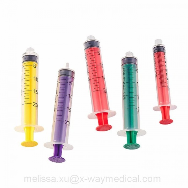 Accurately injection Polypropylene Colored syringe, fluid flow control ...