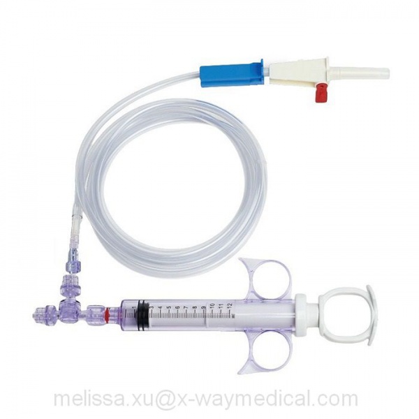 Tumescent syringe kit with 72 inch large bore extension tubing, 12ml ...