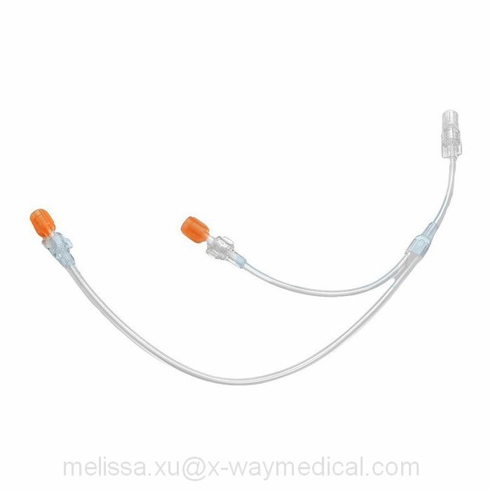 15cm extension tubing with two check valves connector, Straight ...