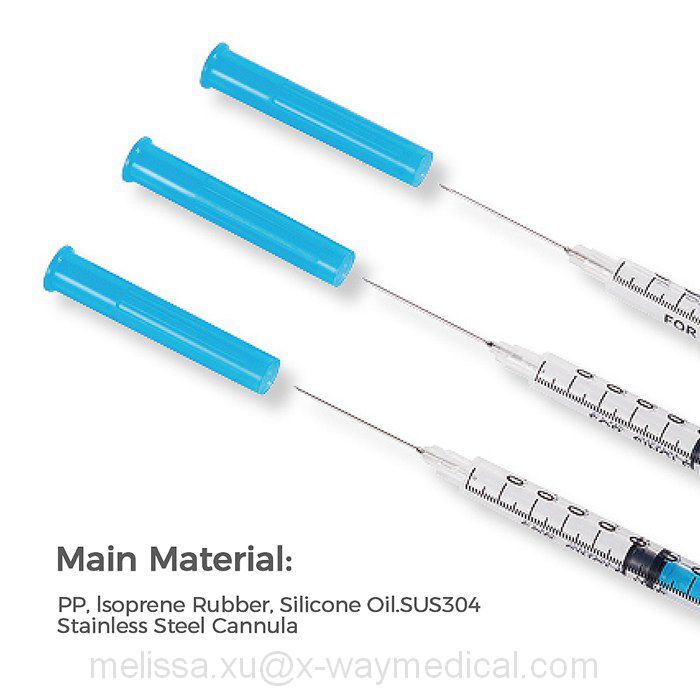 Medical Sterile Syringes fixed Needles for Single Use, 1ml skin test ...