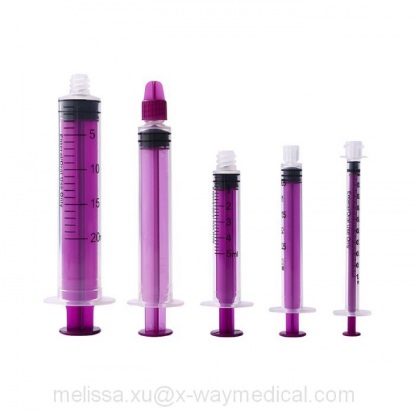 Latex free Oral Enteral Oral Syringe, male luer lock drug or food ...