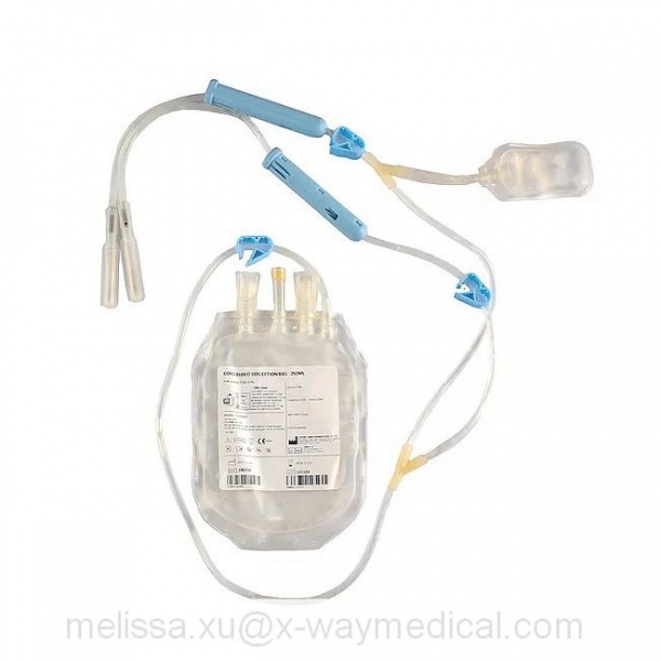 DEHP free Umbilical cord blood collection bag, Birthing baby Latex free ...