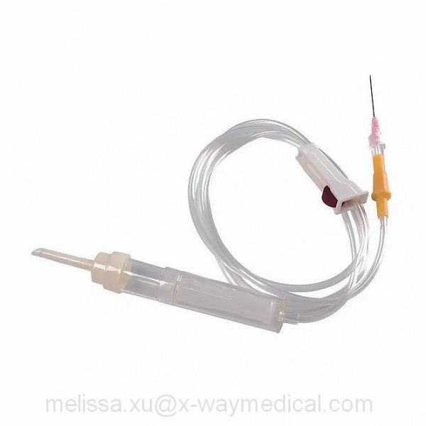 Gravity Blood IV Administration tubing set with vented spike, latex ...