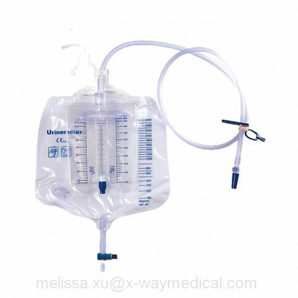 120cm 2600ml Urinary drainage collecting vessel, Urine collection bag ...
