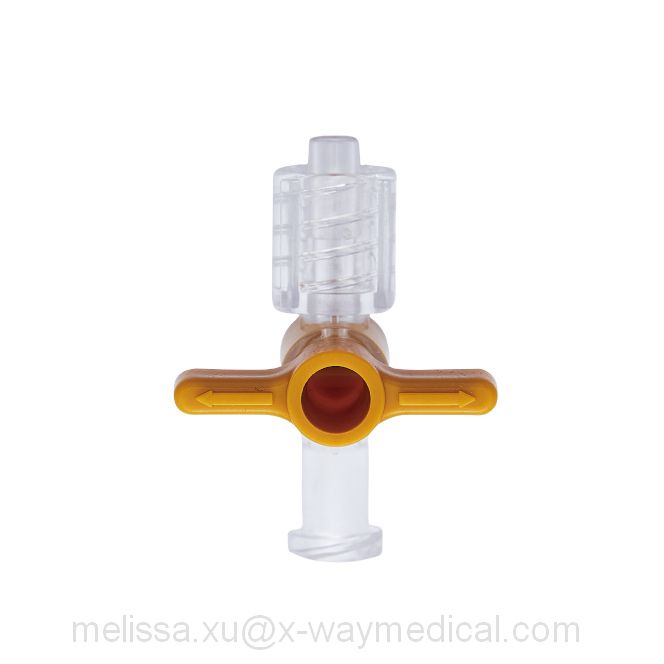 Medical ON Off handle IV infusion injection 2 two way stopcock valve ...