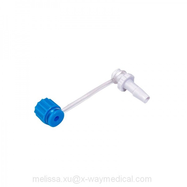 Medical 55mm PVC jointing belt with male luer lock drainage screw up ...