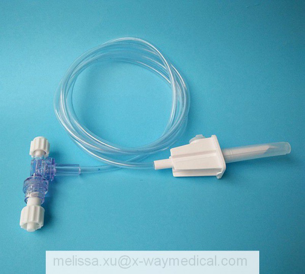 43 inch Fluid Dispensing Systems Vented Transfer Set with two-way T ...