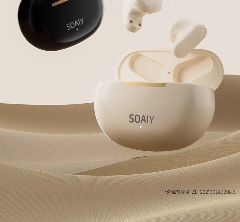 索爱（soaiy）SL6真无线蓝牙耳机运动商务游戏长续航半入耳式蓝牙耳机