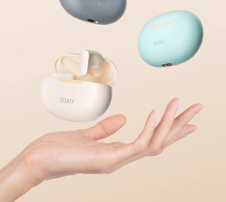 索爱（soaiy）SL6真无线蓝牙耳机运动商务游戏长续航半入耳式蓝牙耳机