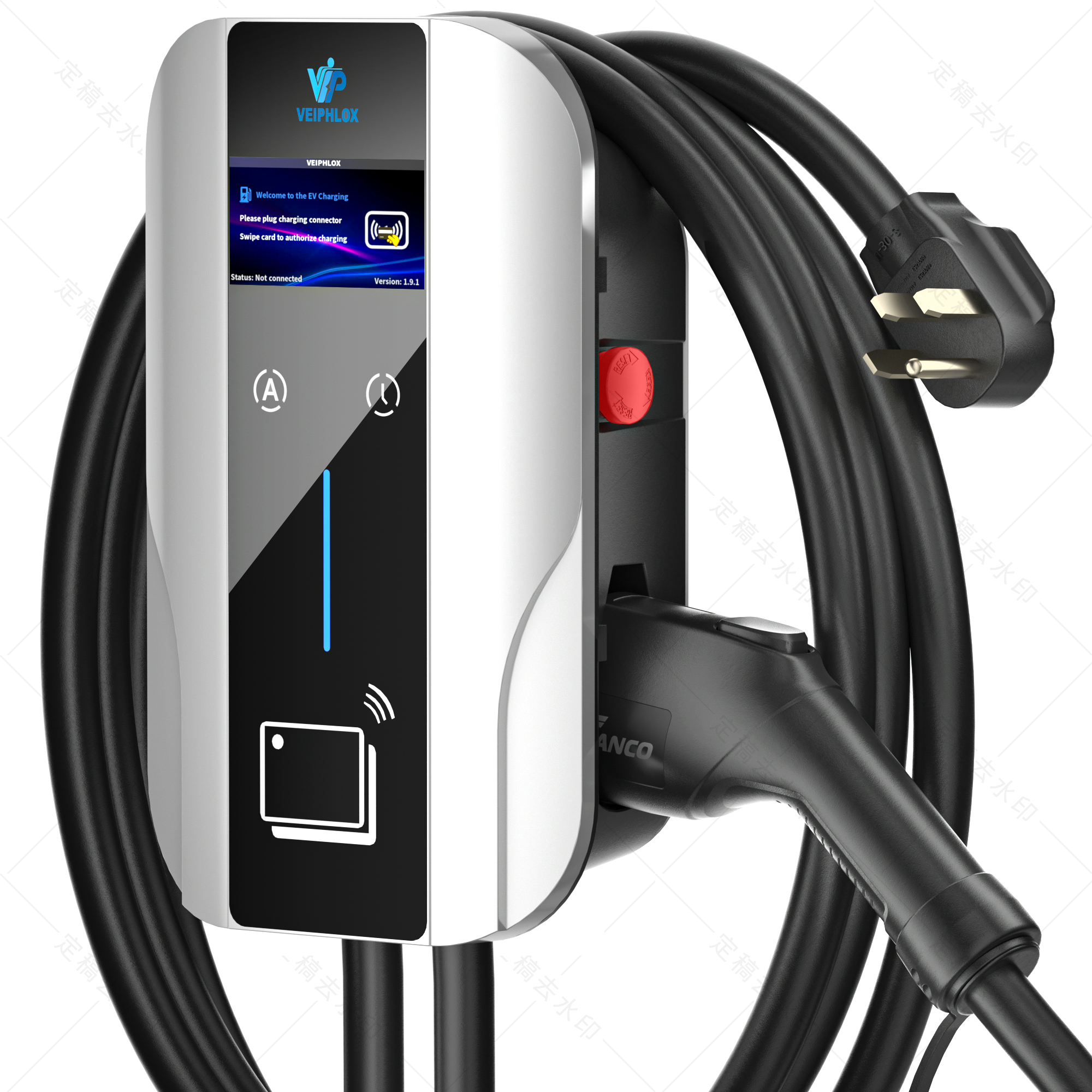 Level 2 EV Charger J1772 Smart Display Electric Car Charger UC102