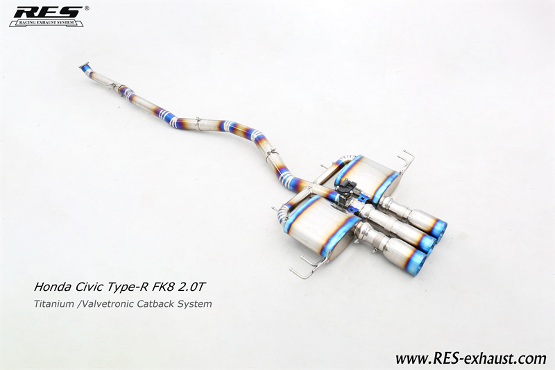 Honda Civic Type-R FK8 Titanium /Valvetronic Catback System - RES Exhaust