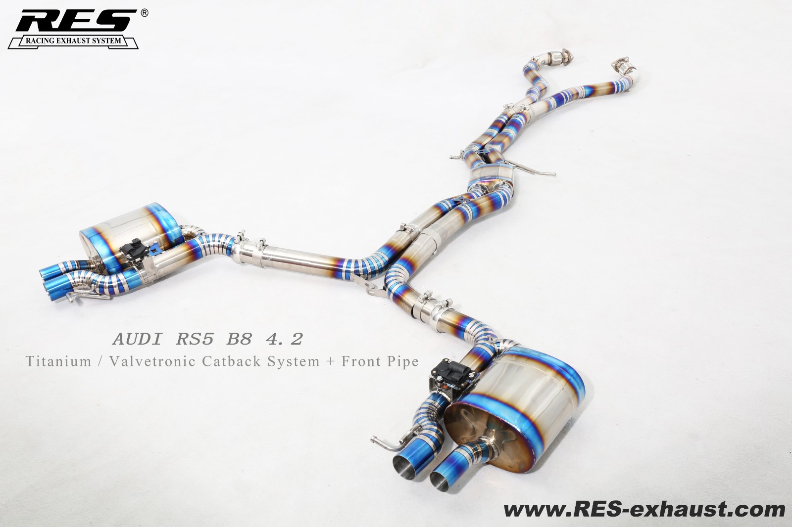 AUDI RS5 B8 Titanium / Valvetronic Catback System + Front Pipe-Foshan ...