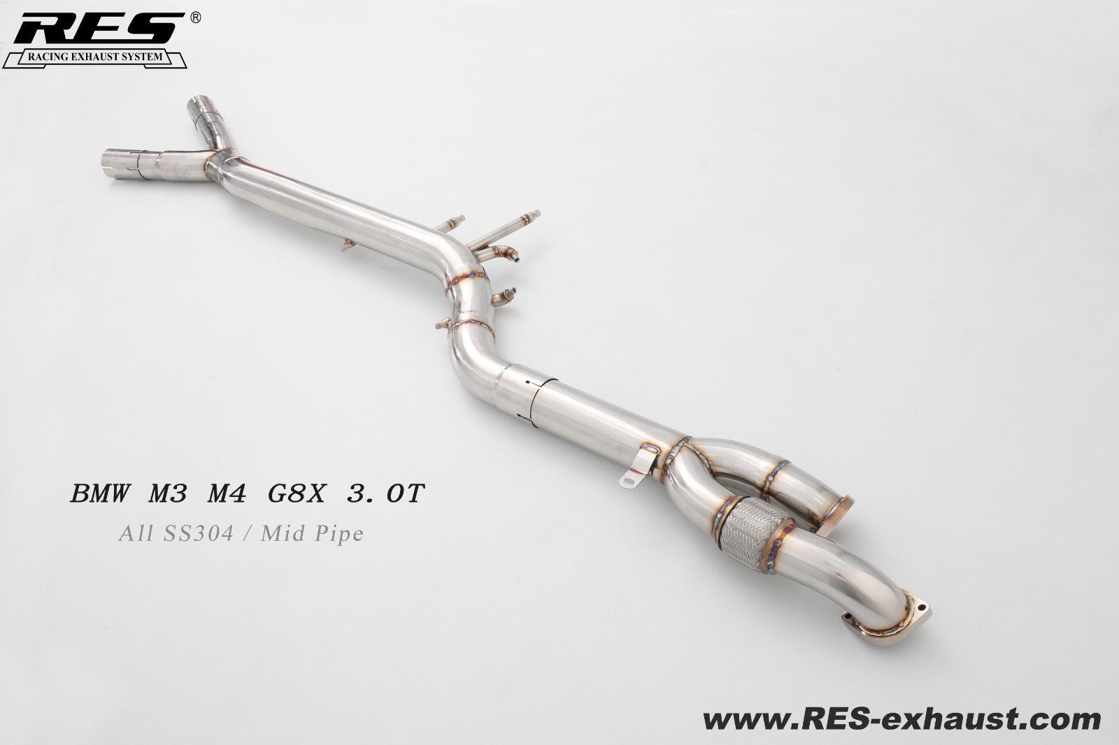 BMW M3 G80 3.0T All SS304 / Mid Pipe-Foshan Ke Yate Auto Parts Co., Ltd
