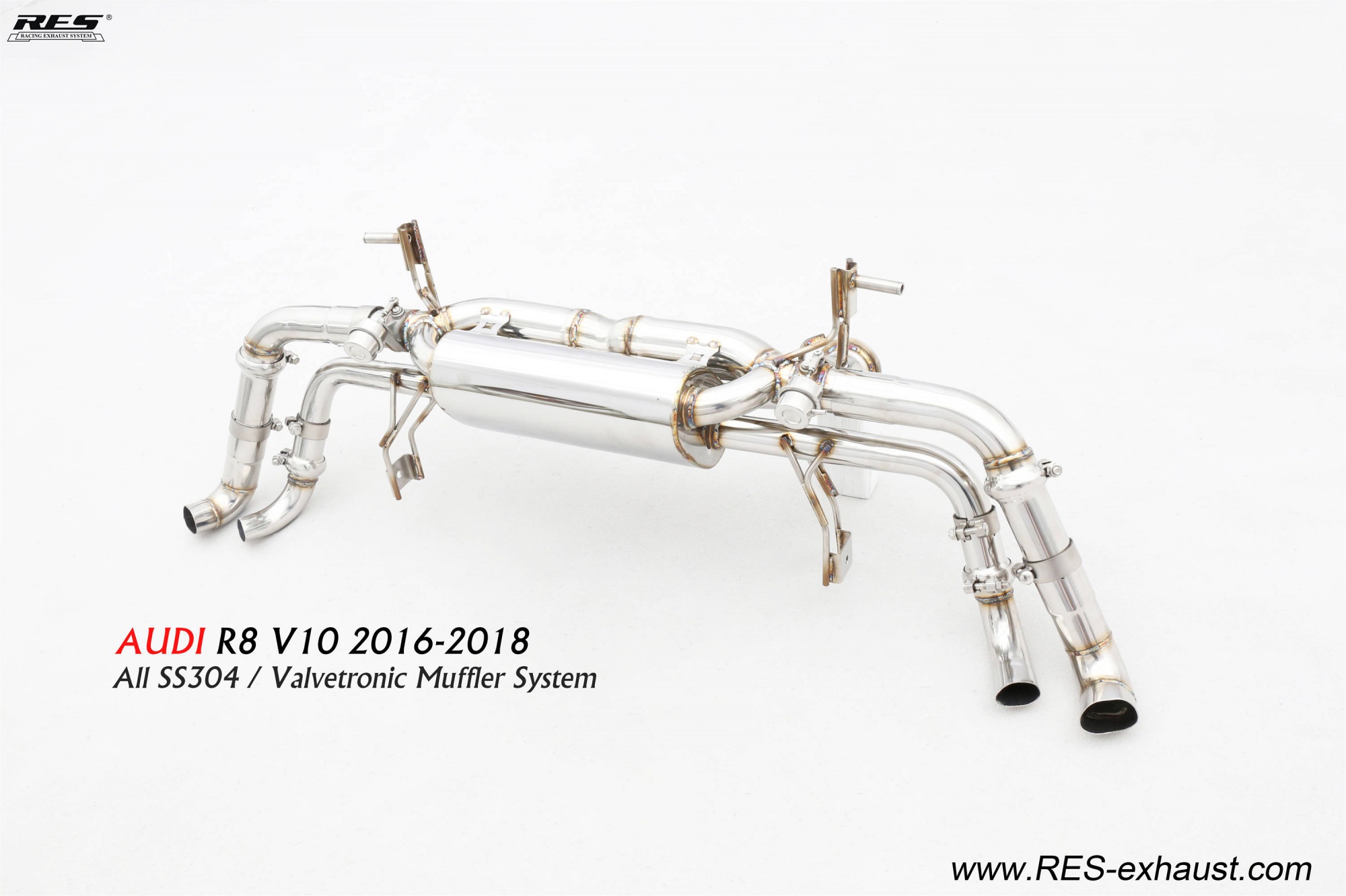 AUDI R8 V10 2016-2018 AII SS304 / Valvetronic Muffler System-Foshan Ke ...