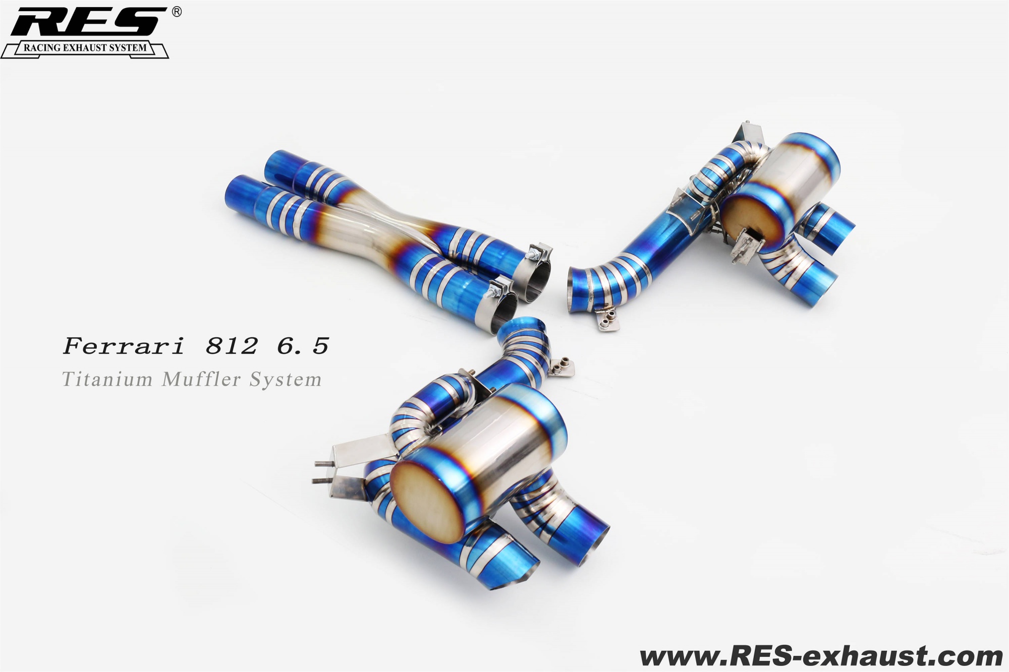 Ferrari 812 6.5 Titanium Muffler System-Foshan Ke Yate Auto Parts Co., Ltd