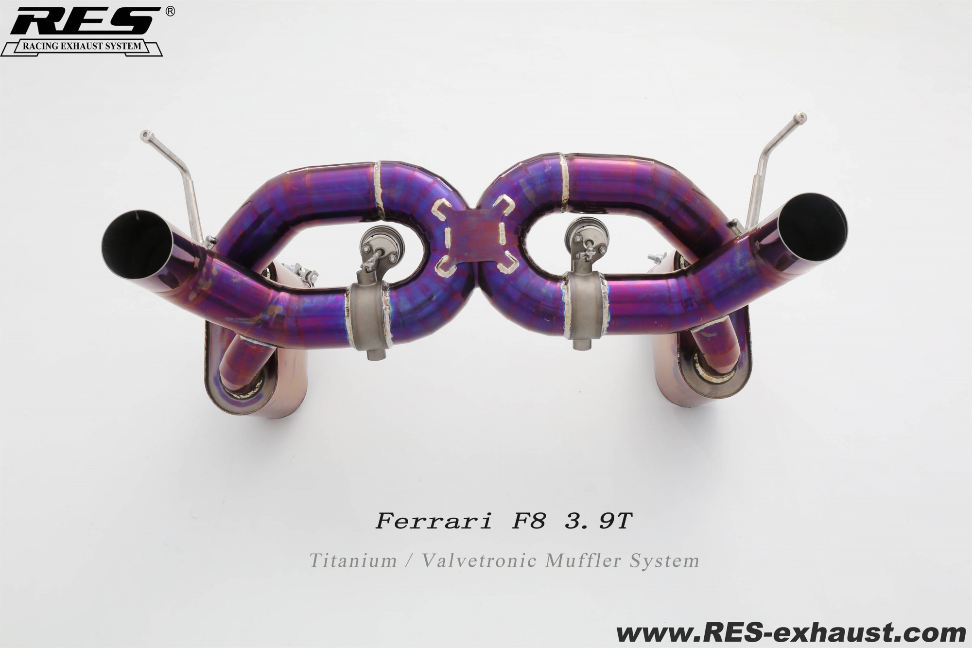 Ferrari F8 3.9T Titanium / Valvetronic Muffler System-Foshan Ke Yate ...