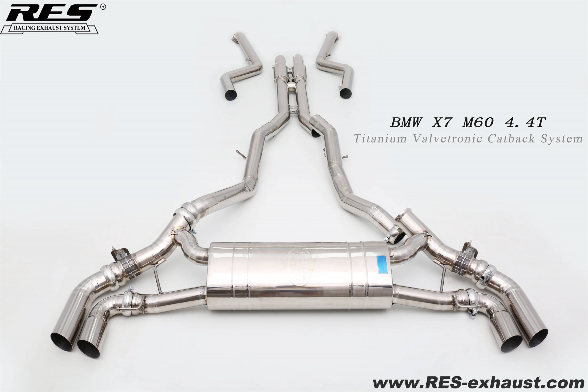 BMW X7 M60 4.4T Titanium Valvetronic Catback System-Foshan Ke Yate Auto Parts Co., Ltd