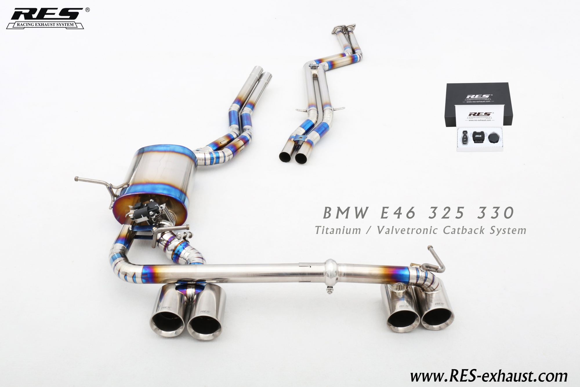 BMW 3 Series E46 Titanium / Valvetronic Catback System-Foshan Ke Yate Auto Parts Co., Ltd