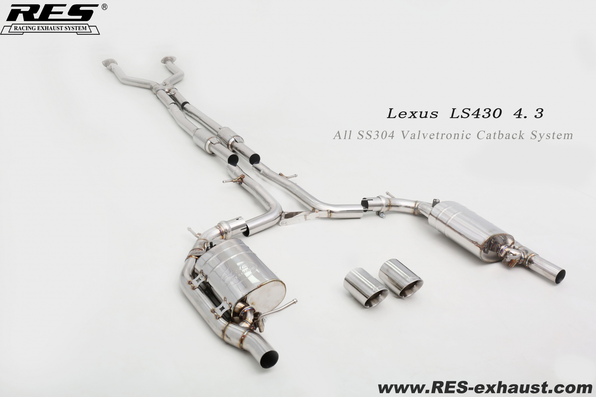 Lexus LS430 All SS304 / Valvetronic Catback System-Foshan Ke Yate Auto ...