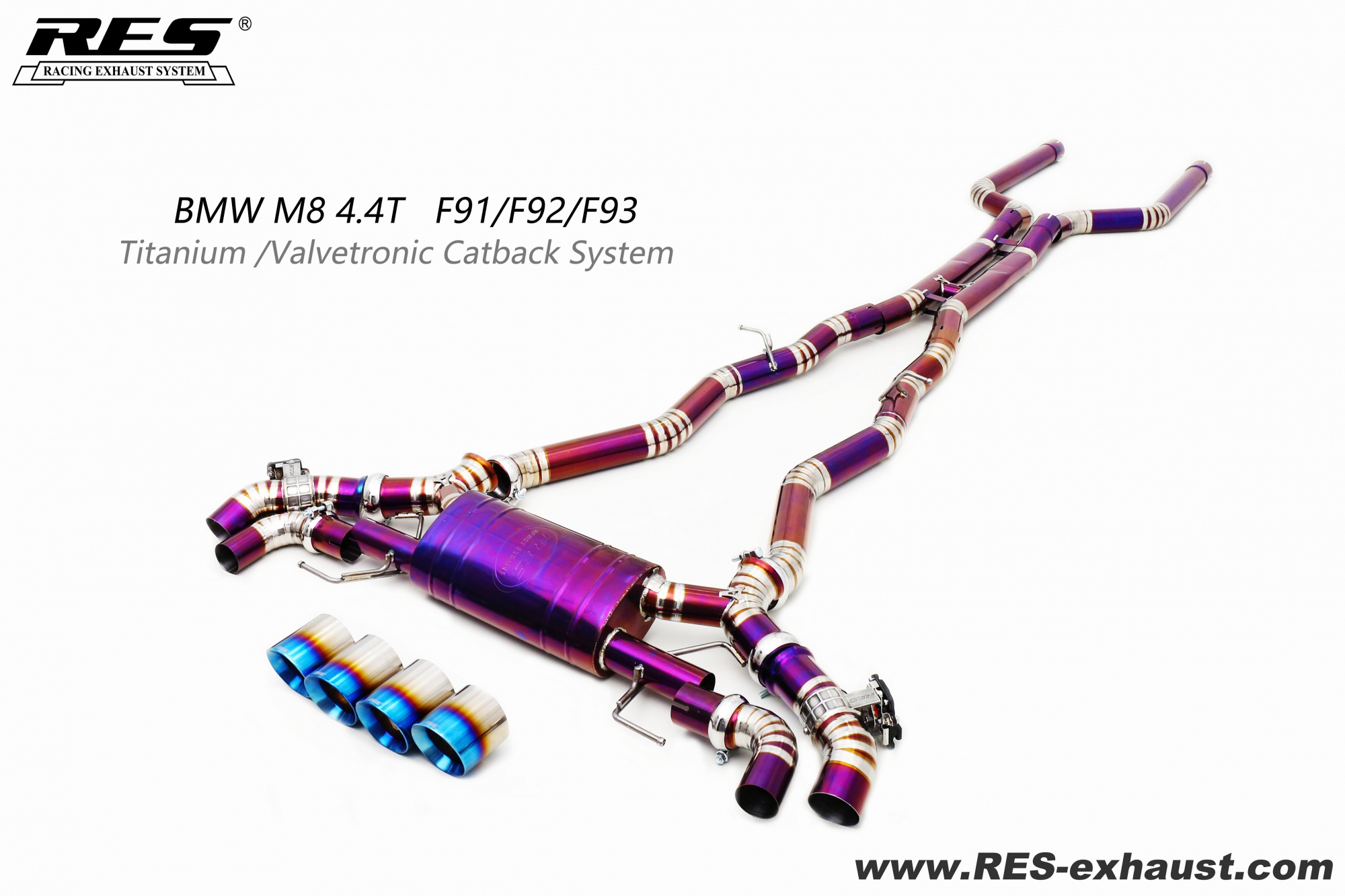 BMW M8 4.4T Titanium / Valvetronic Catback System-Foshan Ke Yate Auto Parts Co., Ltd