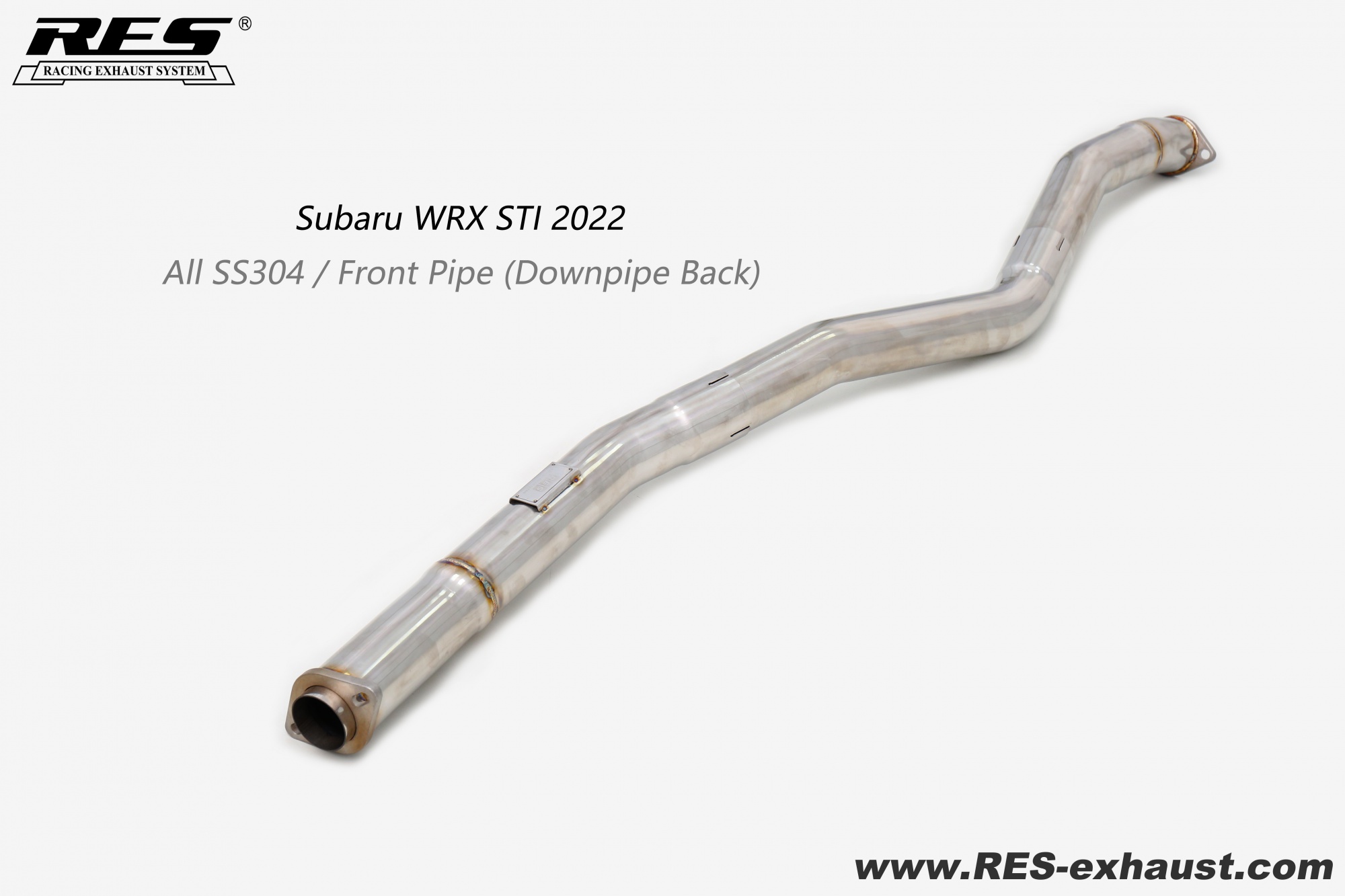 Subaru WRX STI All SS304 / Front Pipe (Downpipe Back)-RES Auto Parts Co ...