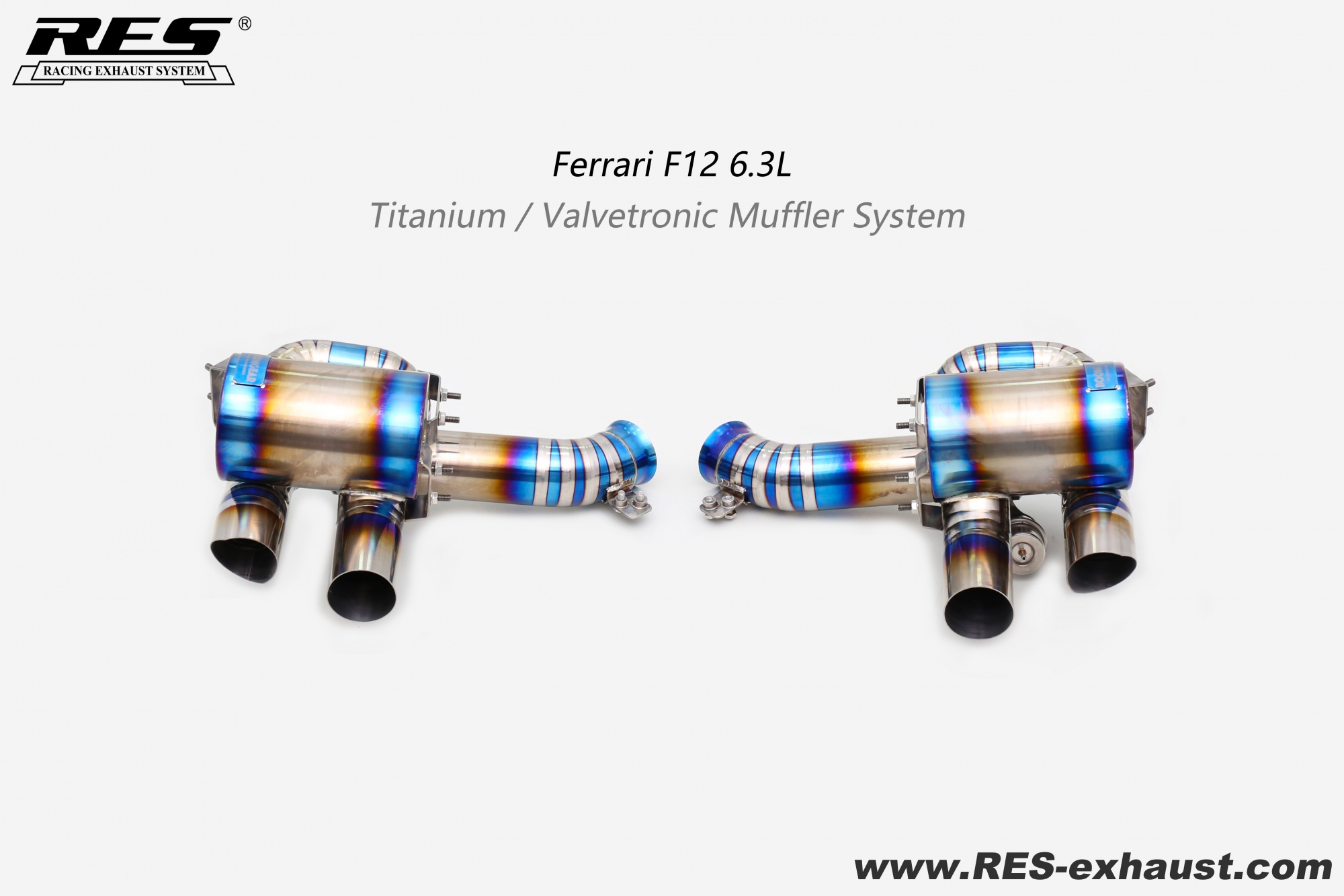 Ferrari F12 Titanium / Valvetronic Muffler System-RES Auto Parts Co., Ltd