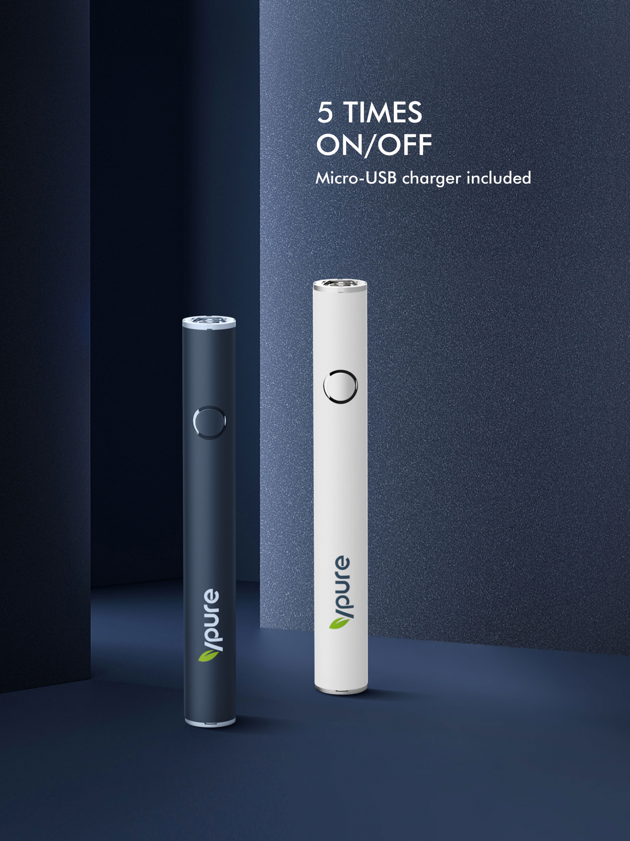 VPURE | wholesale 510 cartridge vape battery for CBD and THC