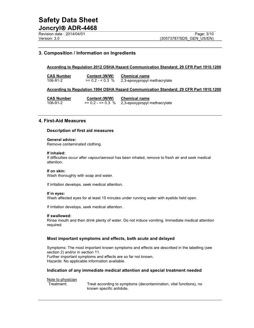BASF Joncryl® ADR-4400/ ADR-4468, Chain Extender