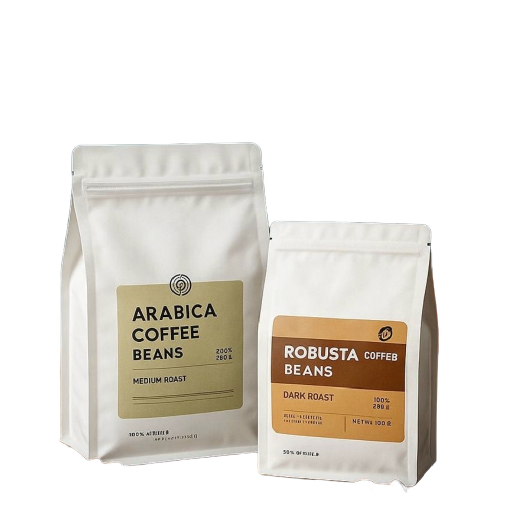 Flat Bottom Coffee Packaging Bags With Zipper - Puropak